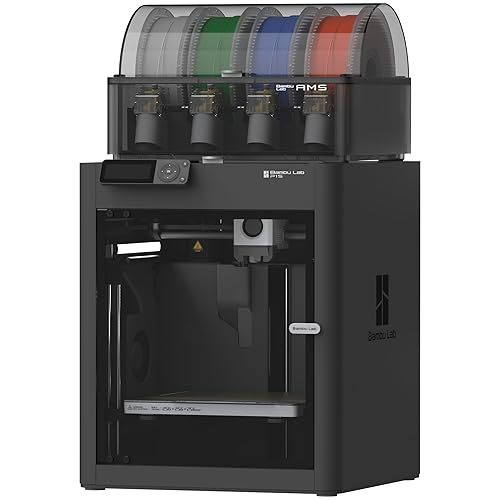 Bambu Lab P1S 3D Printer, Fully Enclosed, Support Up to 16 Colors/Multi ...