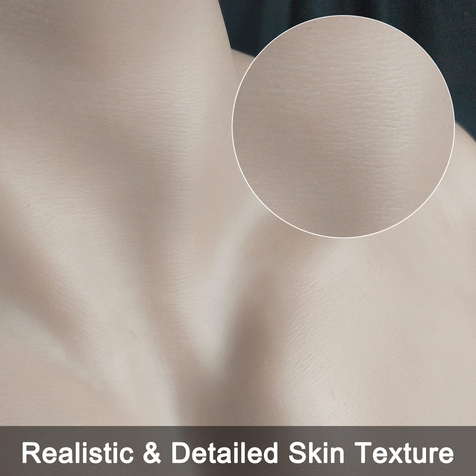 Realistic Fake Muscle Silicone Male Chest Half Body Suit With Lifelike ...