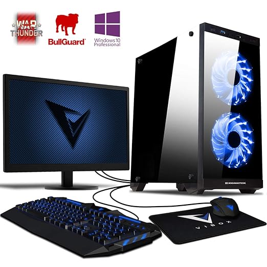 VIBOX Momentum 12 Gaming PC Computer with Game Voucher, Windows 10 Pro ...