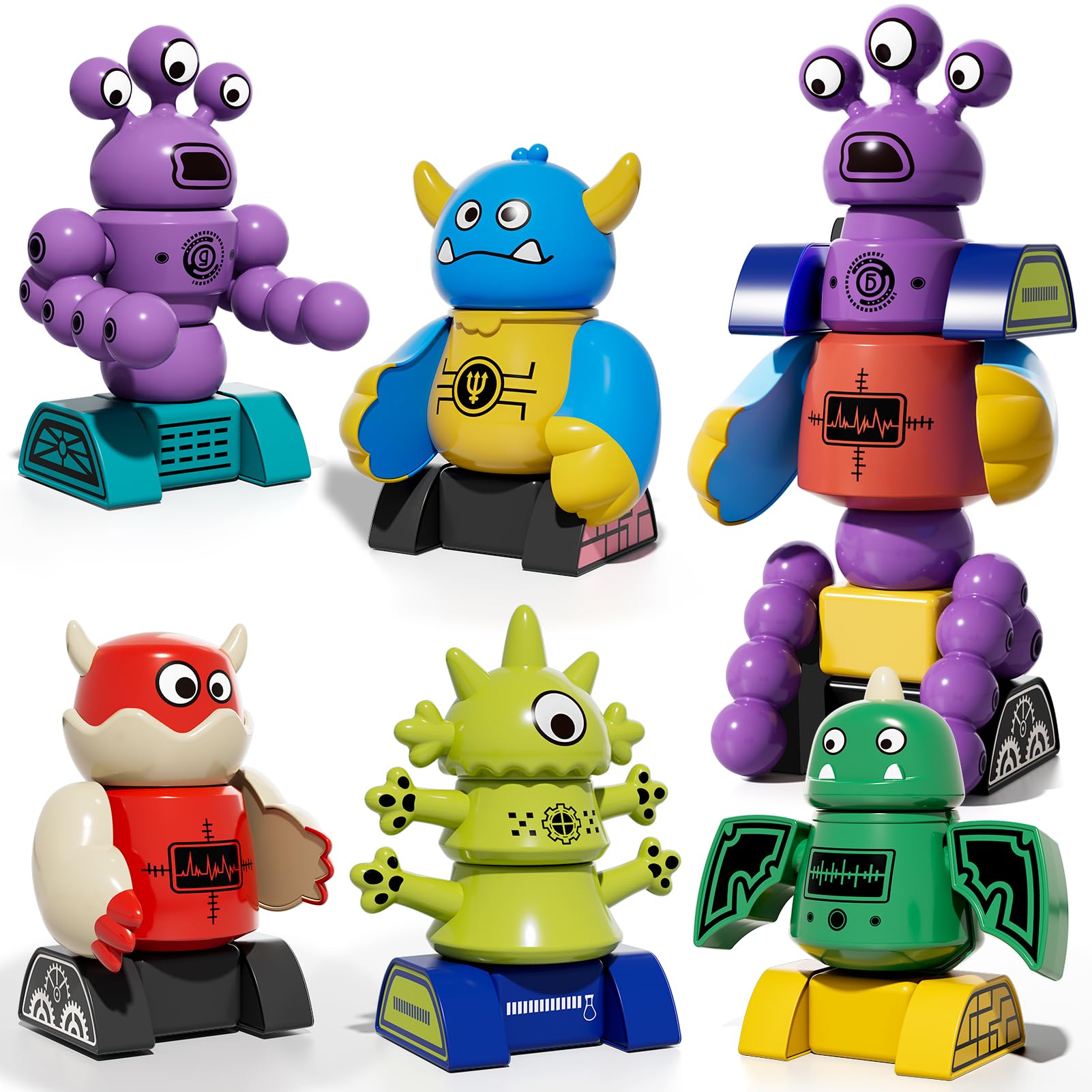 Mua TEMI Magnetic Robot Toy for Kids 3-5 Years Old - Monster Magnetic ...