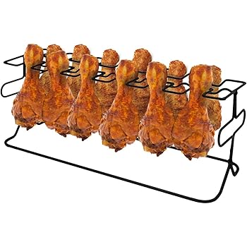 Amazon.com : Sorbus 12 Slot Leg & Wing Grill Rack - Steel Multi-Purpose ...