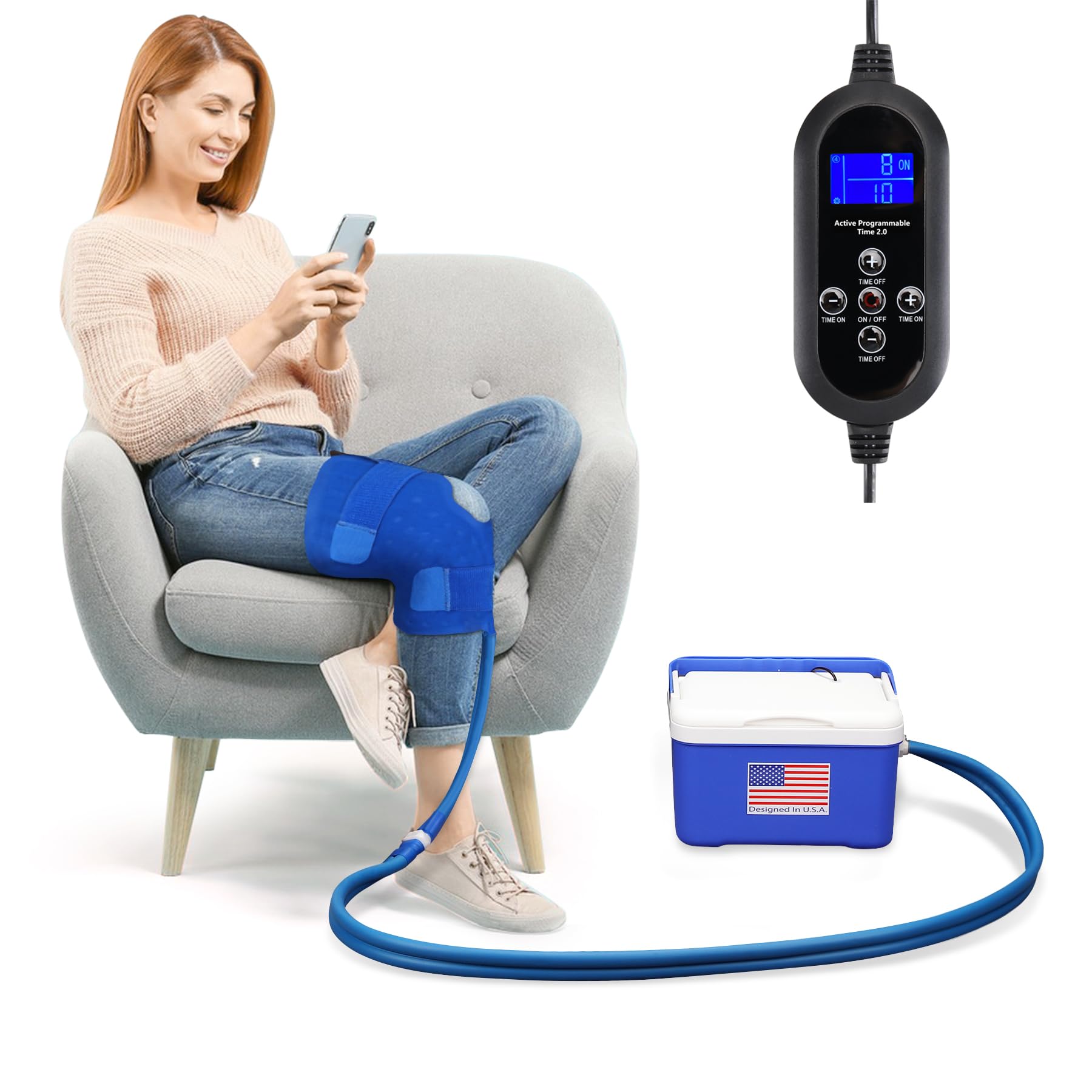 Cold Therapy Machine System with Programmable Timer, Ice Machine for ...