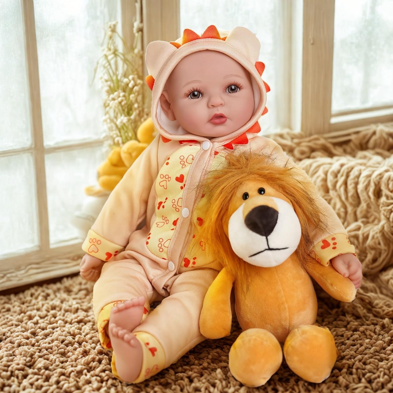 JIZHI Baby Dolls, 17 inch Realistic Soft Body Baby Doll Real Life Baby ...