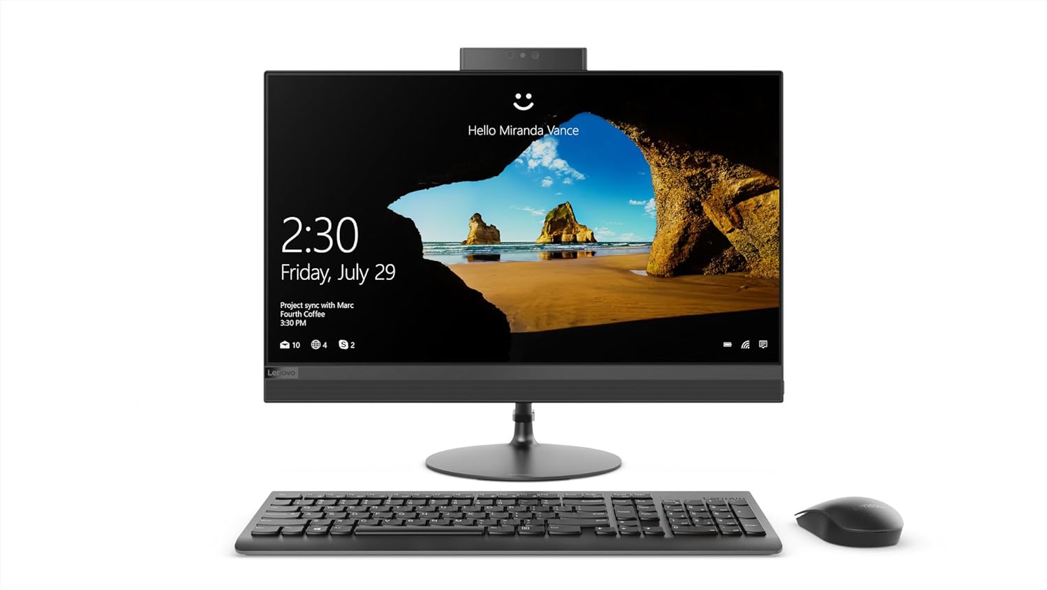 Amazon.com: Lenovo Ideacentre AIO 520-24 23.8-Inch Desktop Computer ...