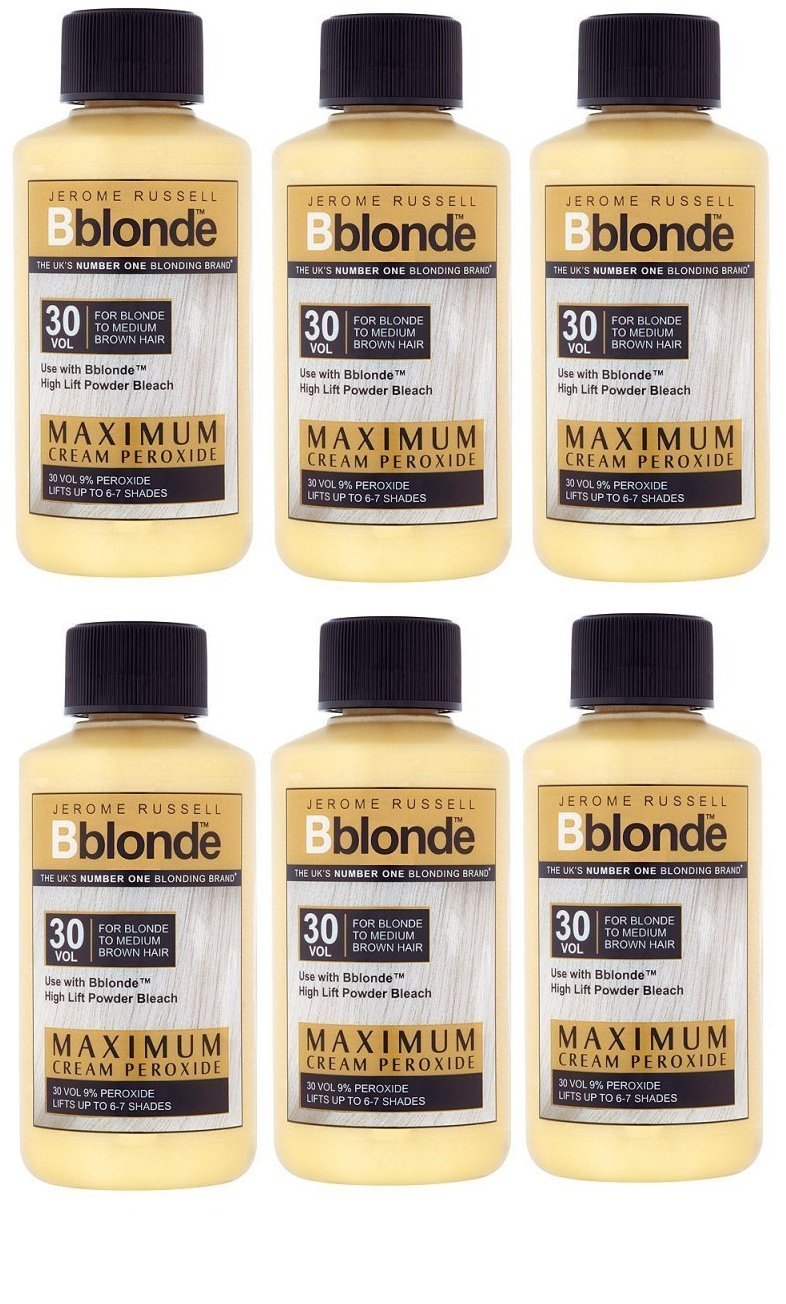 6x Jerome Russell Bblonde 30% Vol Peroxide Cream: Amazon.co.uk: Beauty