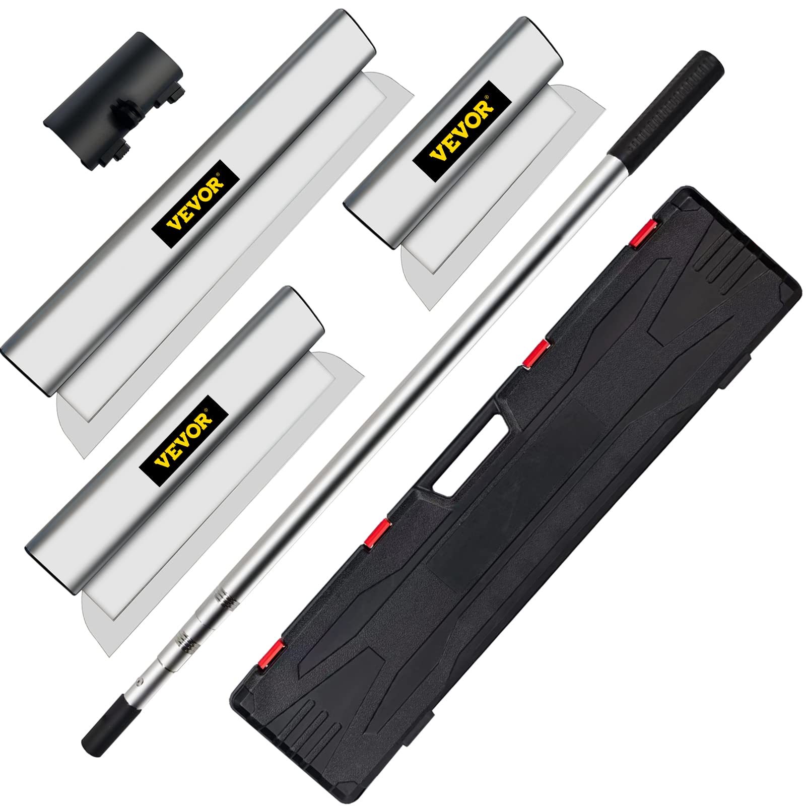 VEVOR Skimming Blade Set,10"+16"+24" Blades + 35"-78" Extension Handle ...