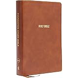 NKJV, Foundation Study Bible, Large Print, Leathersoft, Brown, Red Letter, Comfort Print: Holy ...