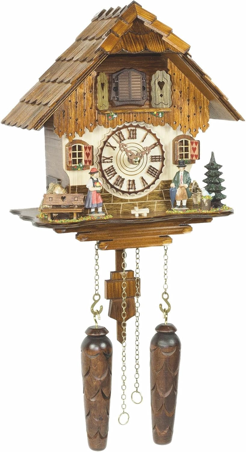 German Cuckoo Clock Quartz-movement Chalet-Style 11 inch – Authentic ...
