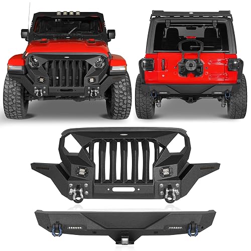 Hooke Road Mad Max Front Bumper (with Wings) & Rear Bumper for 2018 ...