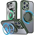 Amazon.com: DAWEIXEAU Magnetic Ring Case for iPhone 15 Pro Max,Compatible with MagSafe with 360 ...