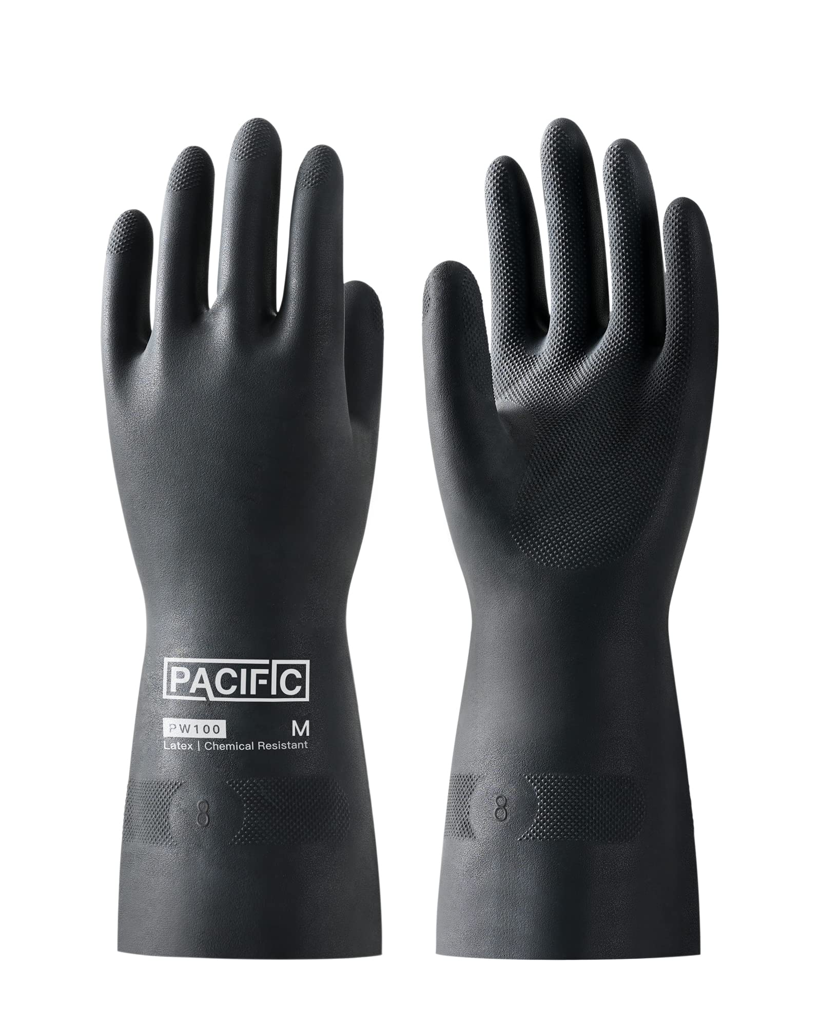 Mua PACIFIC PPE Chemical Resistant Gloves, Heavy Duty Industrial Rubber Gloves, Resist Acid ...