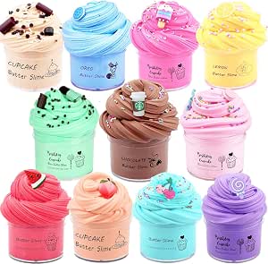 Amazon.com: Butter Slime Kit for Girls and Boys 11pack with Scent ...