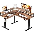 Amazon.com: Mr IRONSTONE L Shaped Electric Standing Desk Height Adjustable Sit Stand Desk with ...
