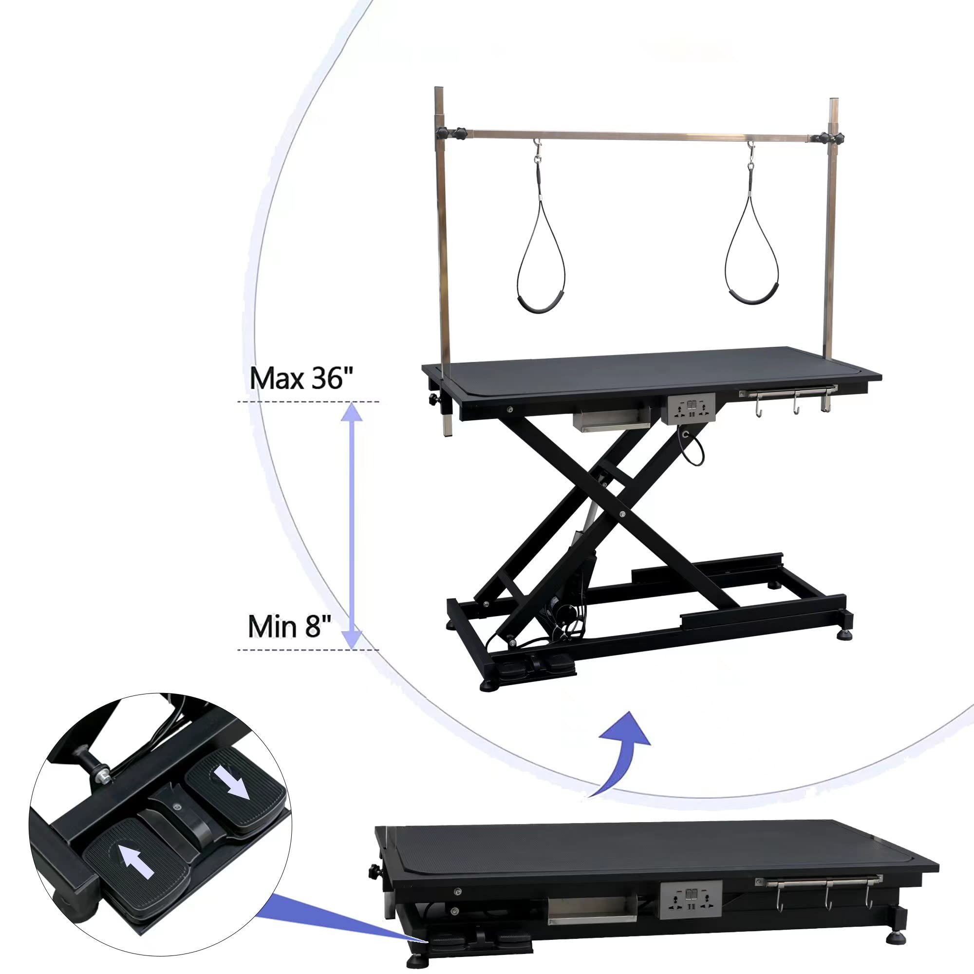 Mua Afqxf Electric Lift Pet Grooming Table, Heavy Duty Professional X ...
