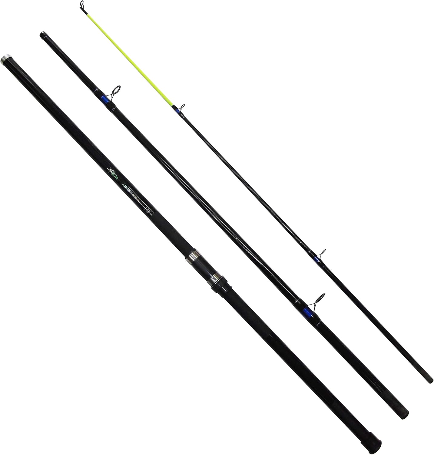 FISSION (4.2m/ 14ft 3 Piece Economy BEACHCASTER Surf Sea Fishing Rod ...