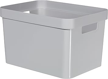 CURVER Storage box Infinity 17L in light grey, 35.6 x 26.6 x 21.8 cm ...