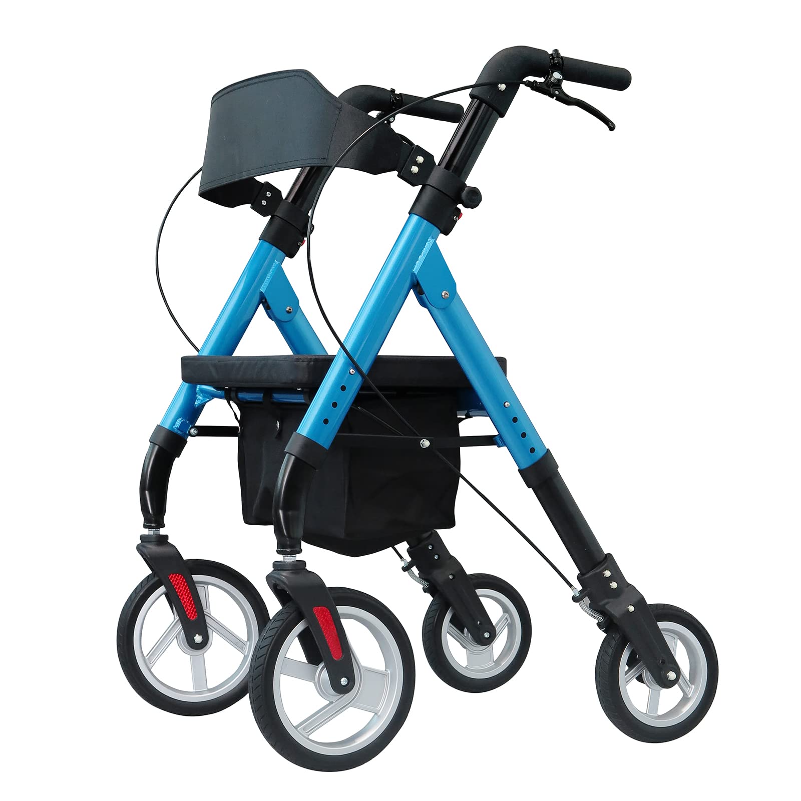 WINLOVE Heavy Duty Rollator Walker for Seniors, Super Easy Folding ...