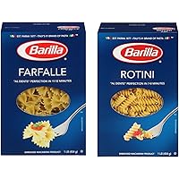 Amazon.com : Barilla Pasta Variety Pack, Farfalle & Rotini, 16 Ounce ...