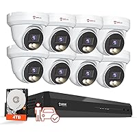Amazon.com : Anpviz 4K 16CH PoE Security Camera System, 8pcs Wired 8MP PoE IP Cameras Outdoor ...