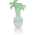 Leviton 49563-PLM Green LED, Decorative Shade Palm Tree Nightlight ...