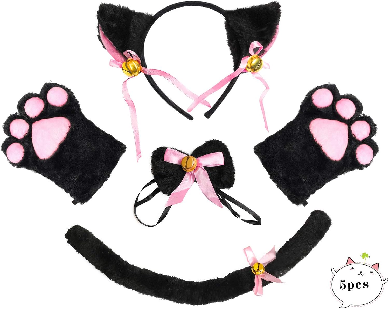 Beelittle Cat Cosplay Costume Kitten Ears Tail Collar Paws Cat Cosplay ...