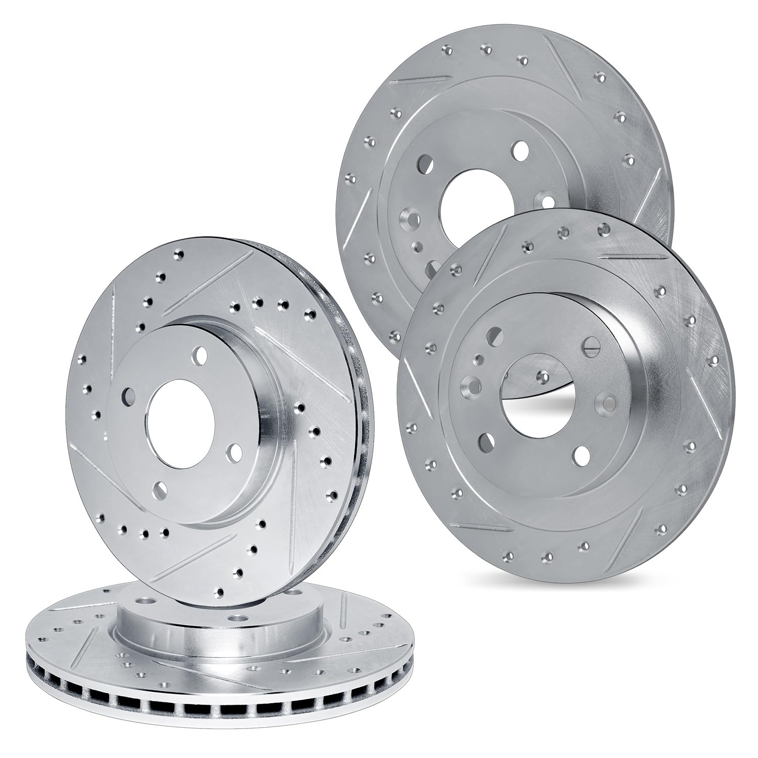 R1 Concepts Front and Rear Brakes and Rotors| Drilled Slotted Brake ...