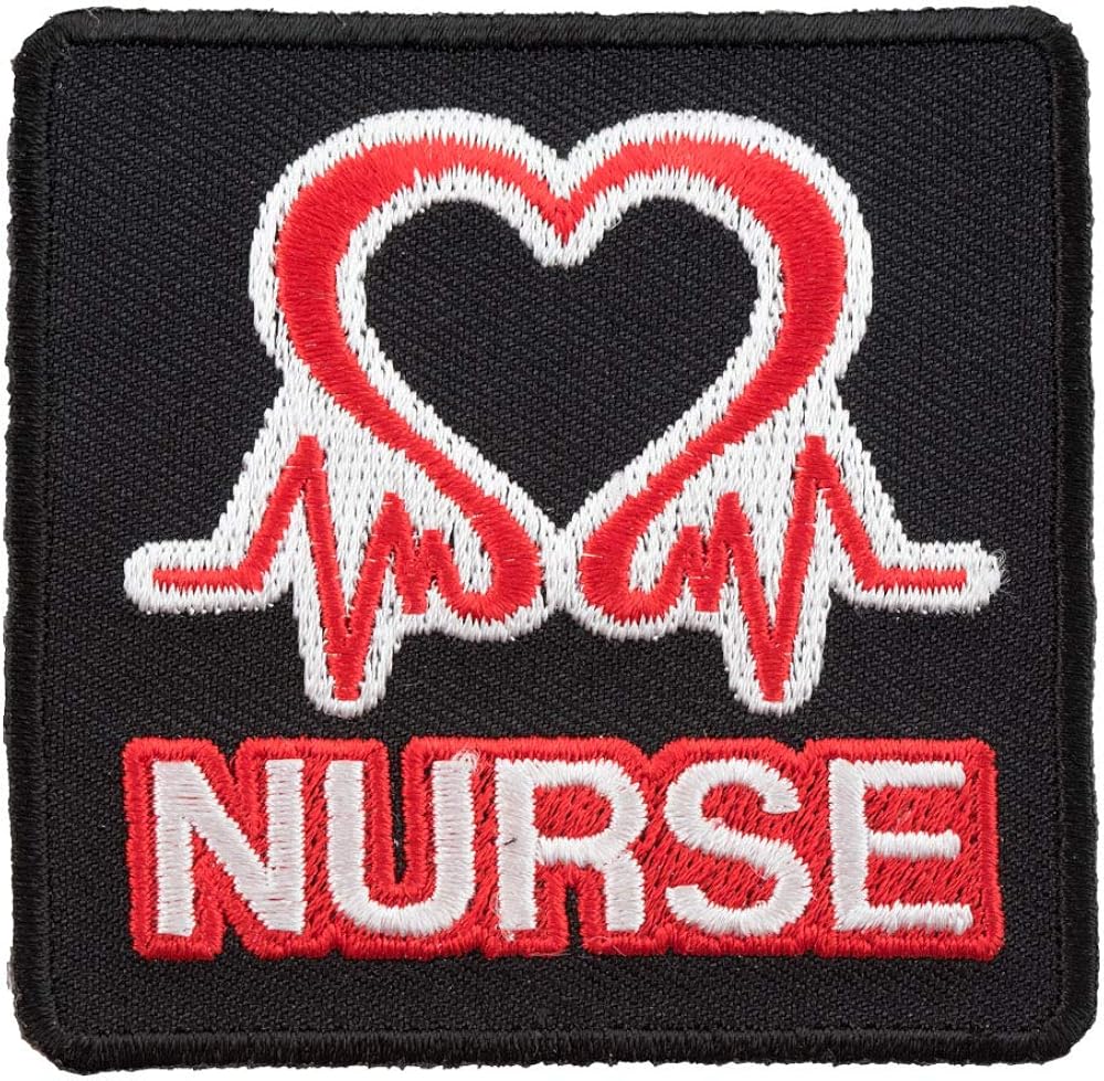 Amazon.com: Nurse Pulsating Heart Patch, Medical Profession Patches ...
