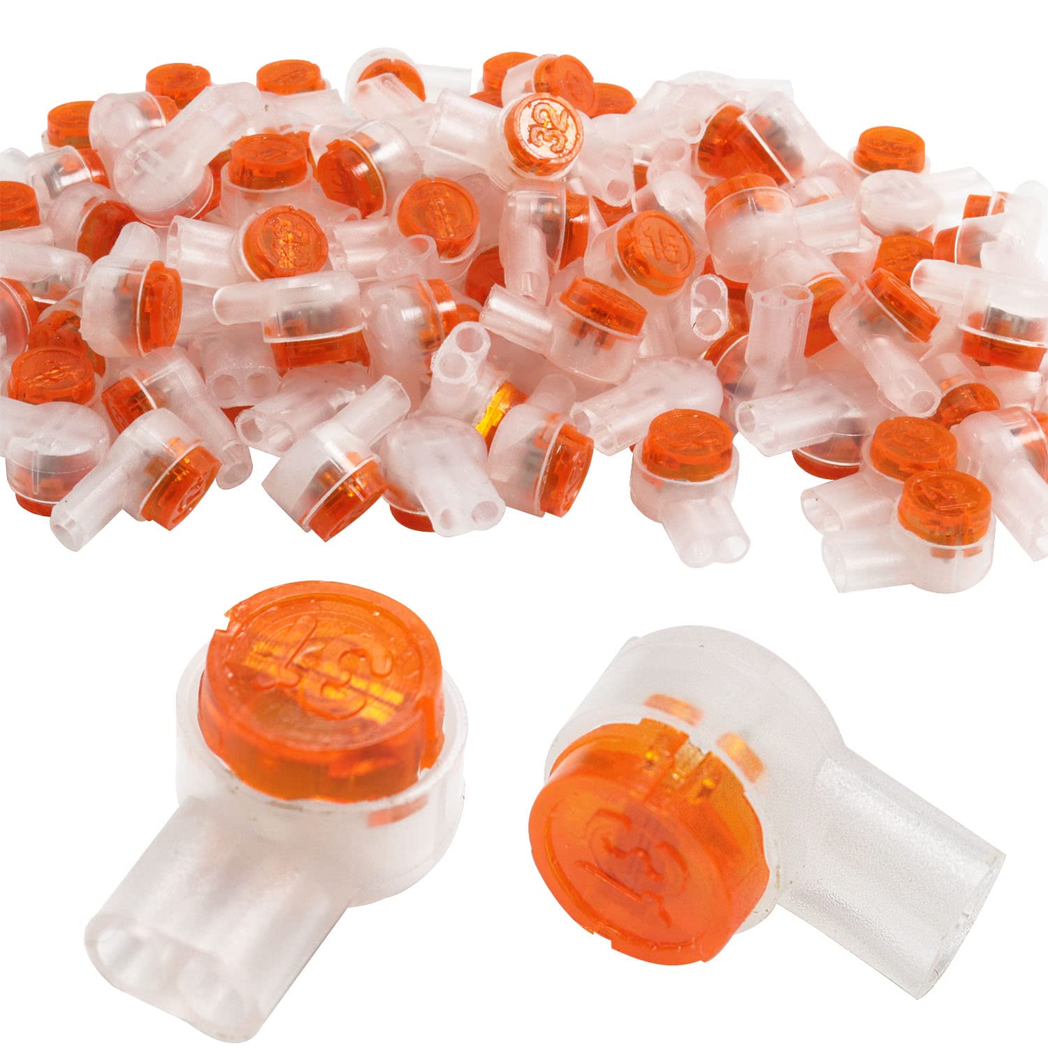 LUORNG 100PCS K2-2 Core Network Cable Telephone Line Connector Butt ...