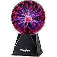 Theefun Plasma Ball: 8 Inch Plasma Globe Touch & Sound Sensitive Plasma ...