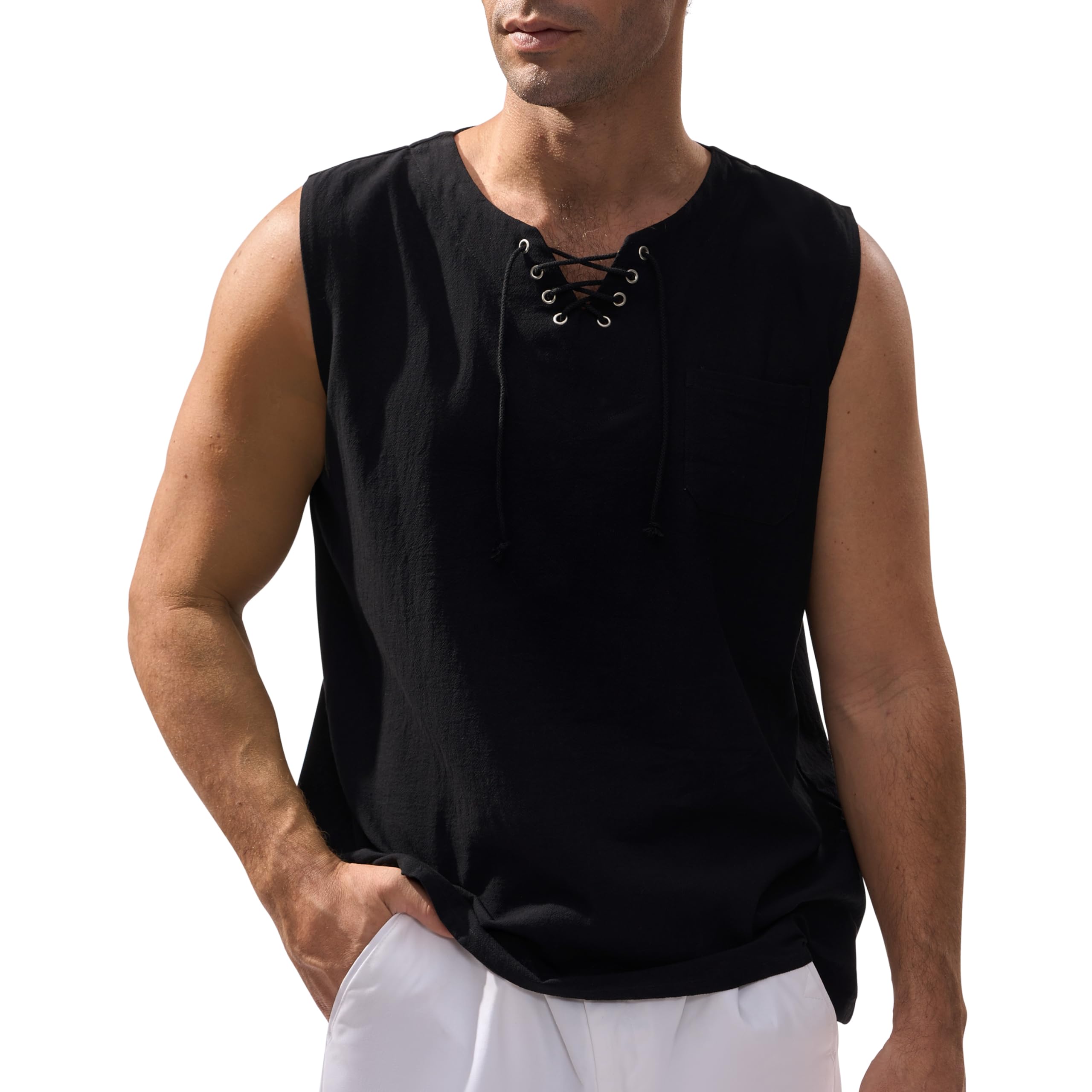 Spooktacular Creations Men Tank Top, Renaissance Medieval Tunic Beach ...