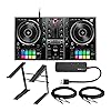 Hercules DJControl Inpulse 500 2-Deck USB DJ Controller Bundle with ...