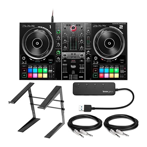 Hercules DJControl Inpulse 500 2-Deck USB DJ Controller Bundle with ...