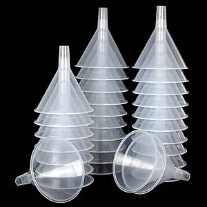 Amazon.com: 30Pcs Plastic Funnels Set, 4.8 Inch Wide Mouth Clear ...
