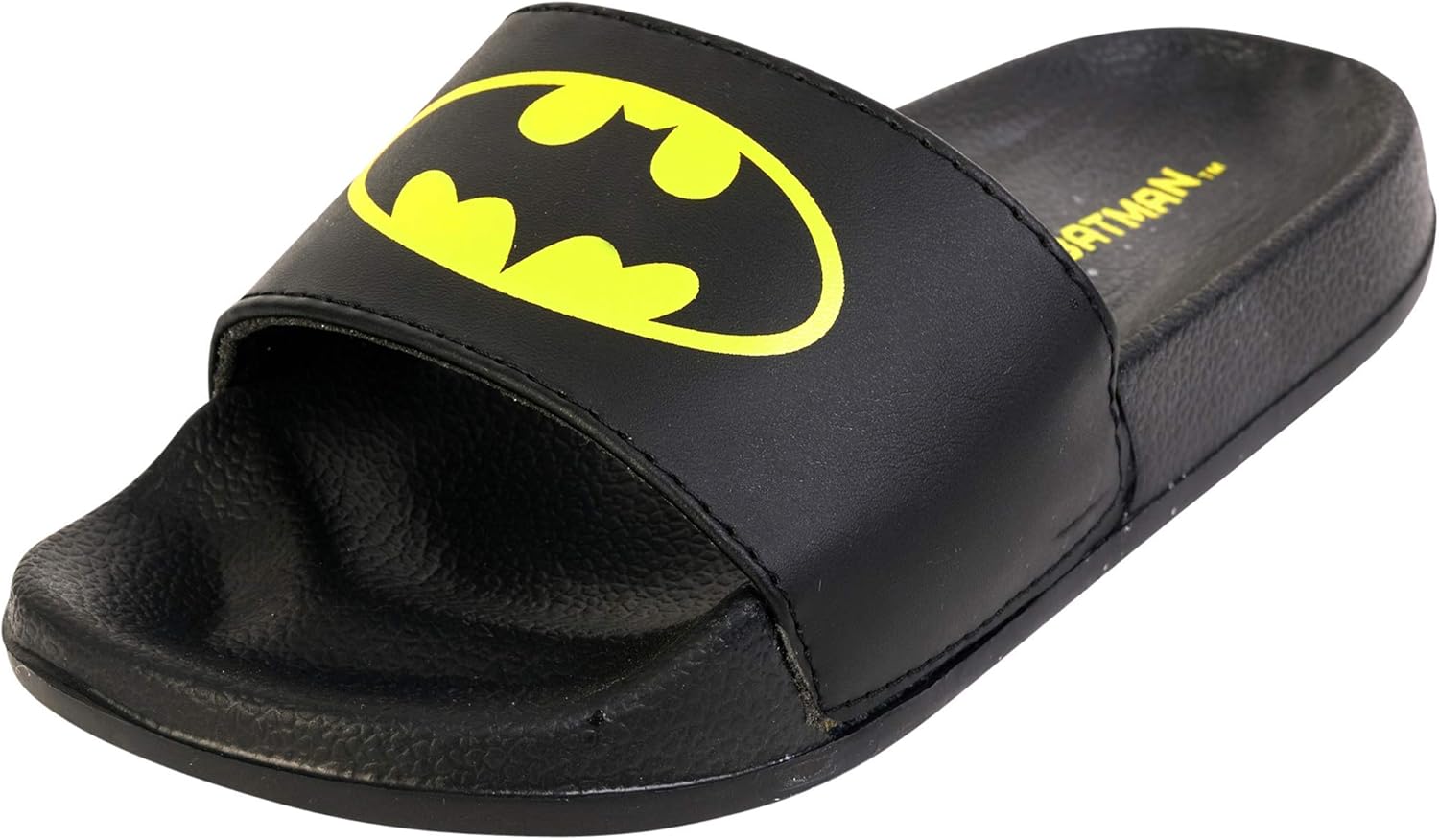 Amazon.com | DC Comics Boys Batman Slides Sandals (Toddler/Little Kid ...
