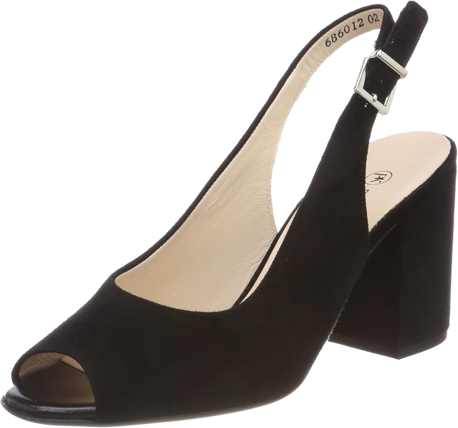 Peter Kaiser Damen ANIZA Peeptoe Pumps, Schwarz (Schwarz Suede), 40 EU ...