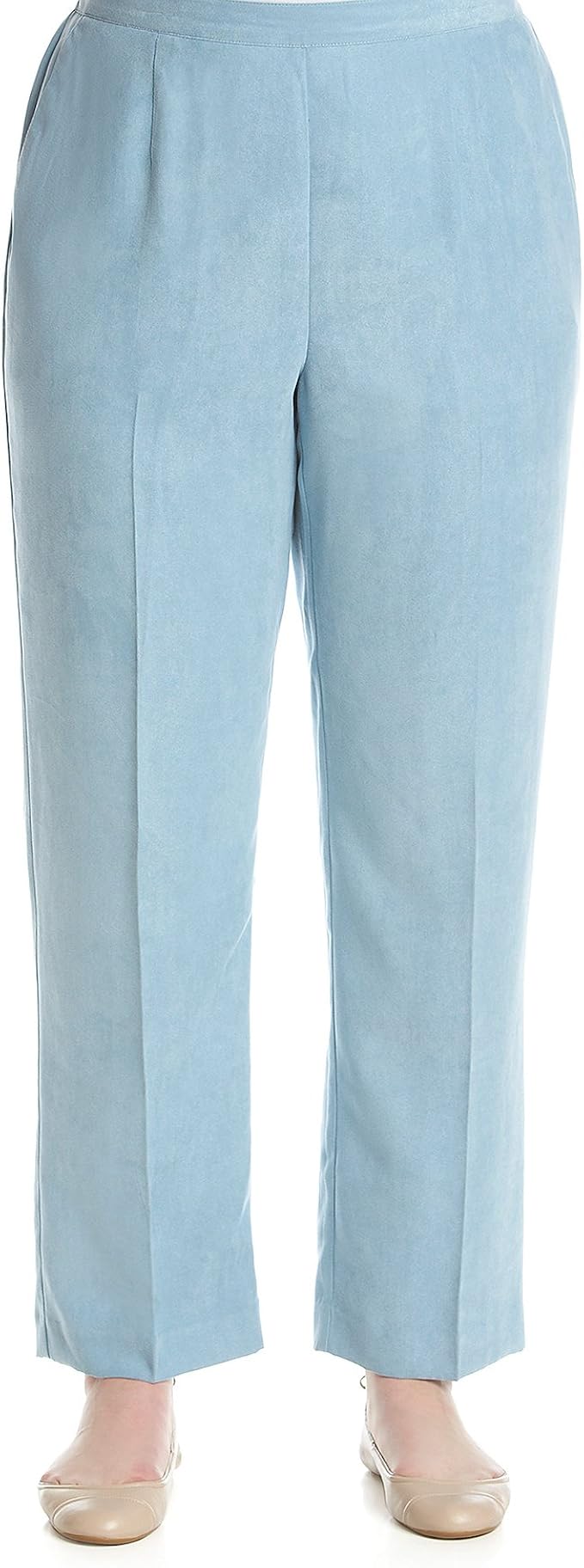 Alfred Dunner Womens Plus Faux Suede Traditional Fit Dress Pants ...