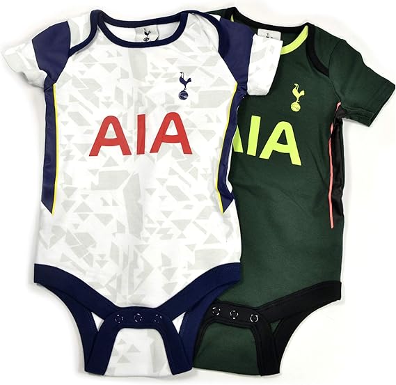 THFC Tottenham Hotspur Baby Kit 2 Pack Bodysuits | 2020/21 (9-12 Months ...