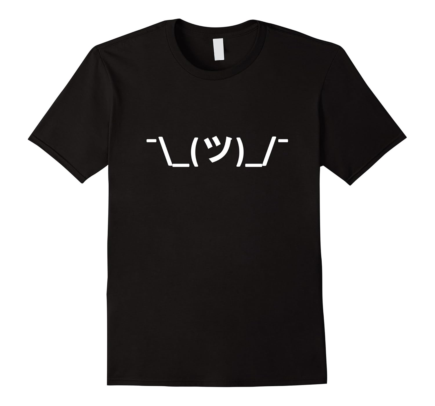 Shrug Emoticon – ASCII – T SHIRT – DARK-TH – TEEHELEN
