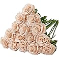 Amazon.com: Carlita‘s Blooms 15pcs Fake Roses Artificial Silk Flowers ...
