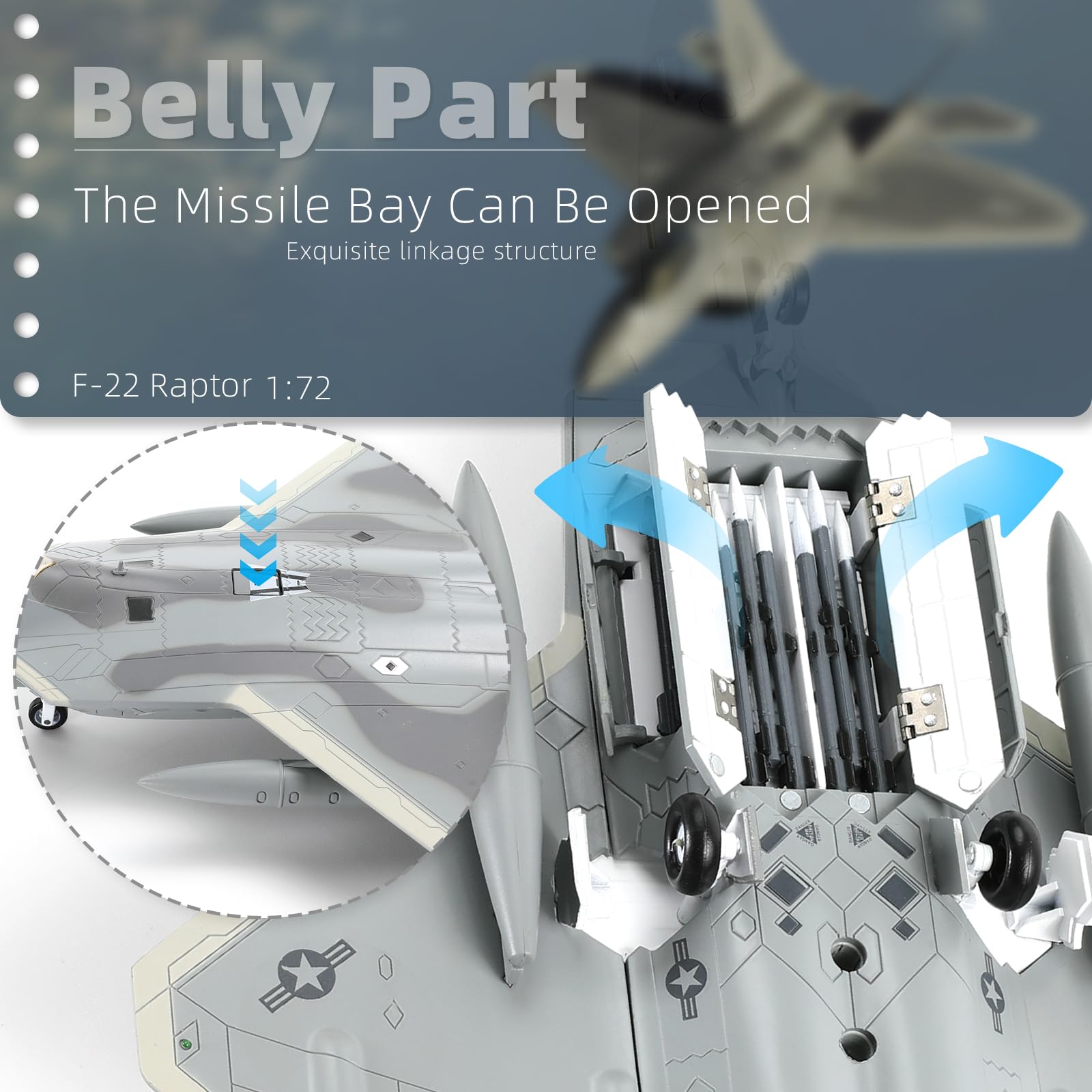 Mua Classic USA F22 Raptor Fighter Attack Pre-Build Model 1:72 Aircraft ...