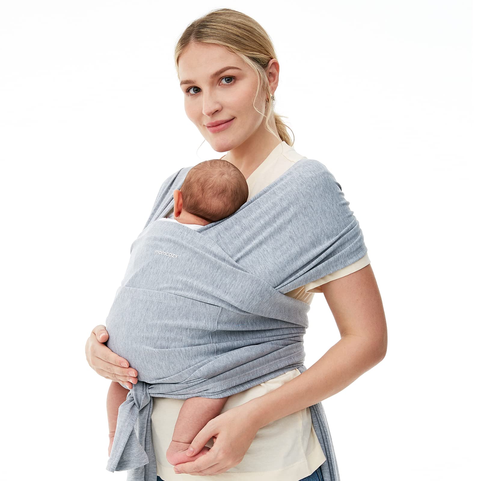 Momcozy Baby Wrap Carrier, Easy to Wear Infant Carrier Slings ...