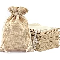 Amazon.com: ZISUEX 50PCS Small Burlap Bags with Drawstring,5 x 7 Inch ...