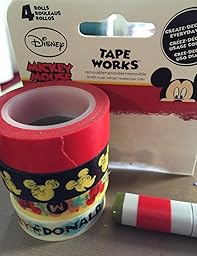 Amazon.com: Tape Works Mickey and Friends Tape, Box of 4