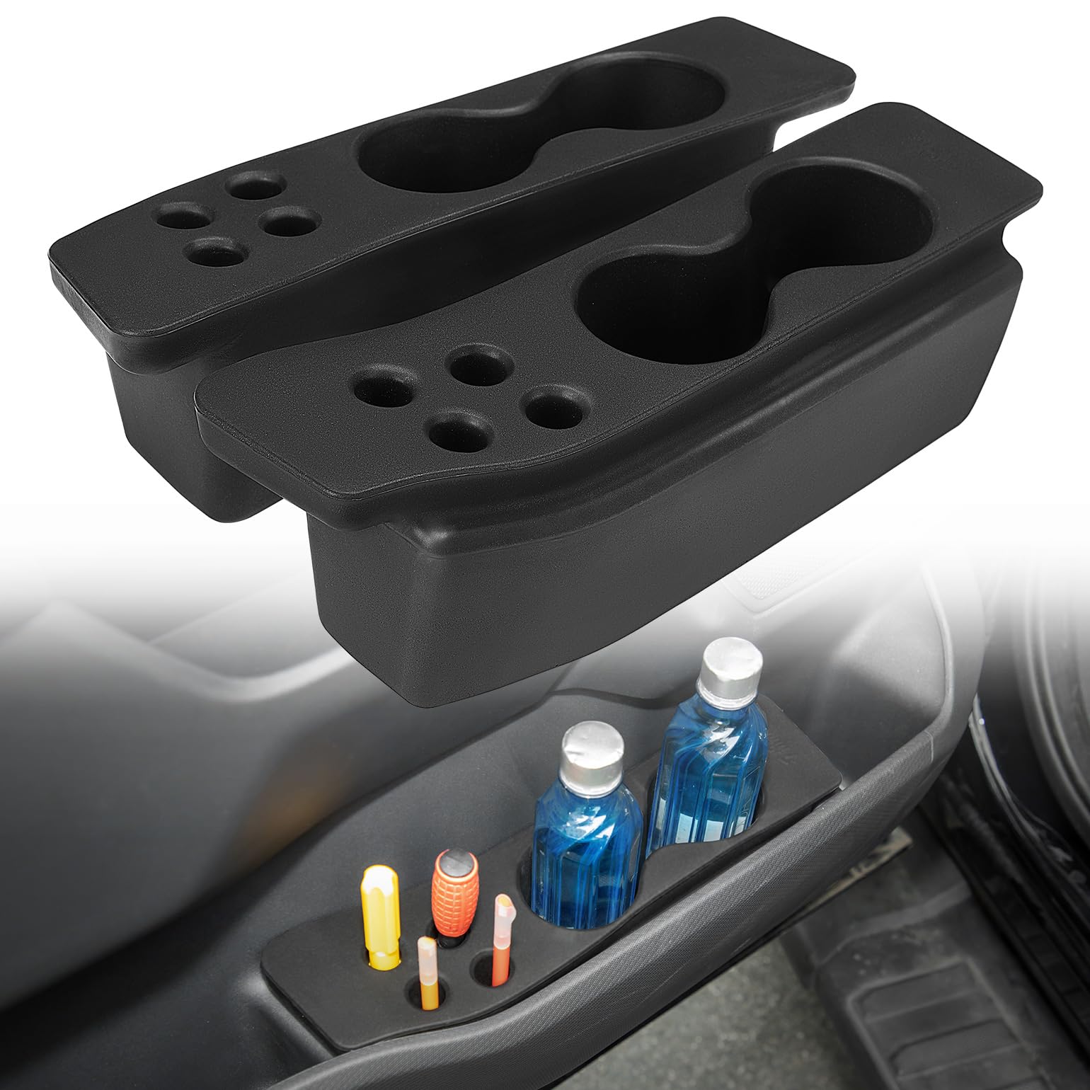 JOYTUTUS Door Cup Holder Insert Compatible with F150 2021-2025 Cup ...