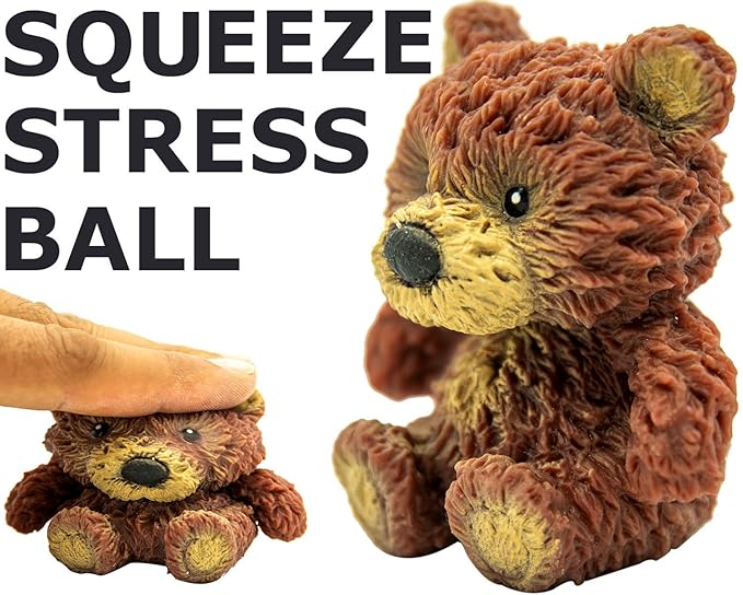 Gifton - Real Stress Ball Teddy Bear - Squeeze Hand Therapy Finger ...