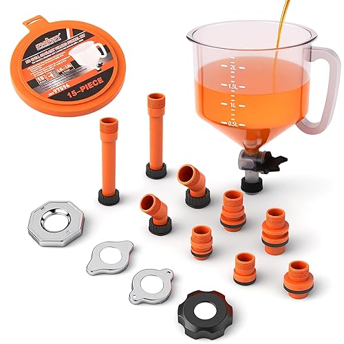 HORUSDY No-Spill Coolant Funnel Kit, Spill Proof Funnel Bleeder with ...