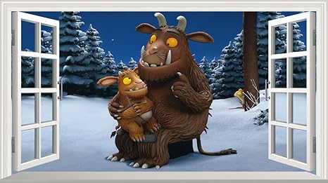 Gruffalo Child Magic Window Wall Sticker Self Adhesive Poster Wall Art ...