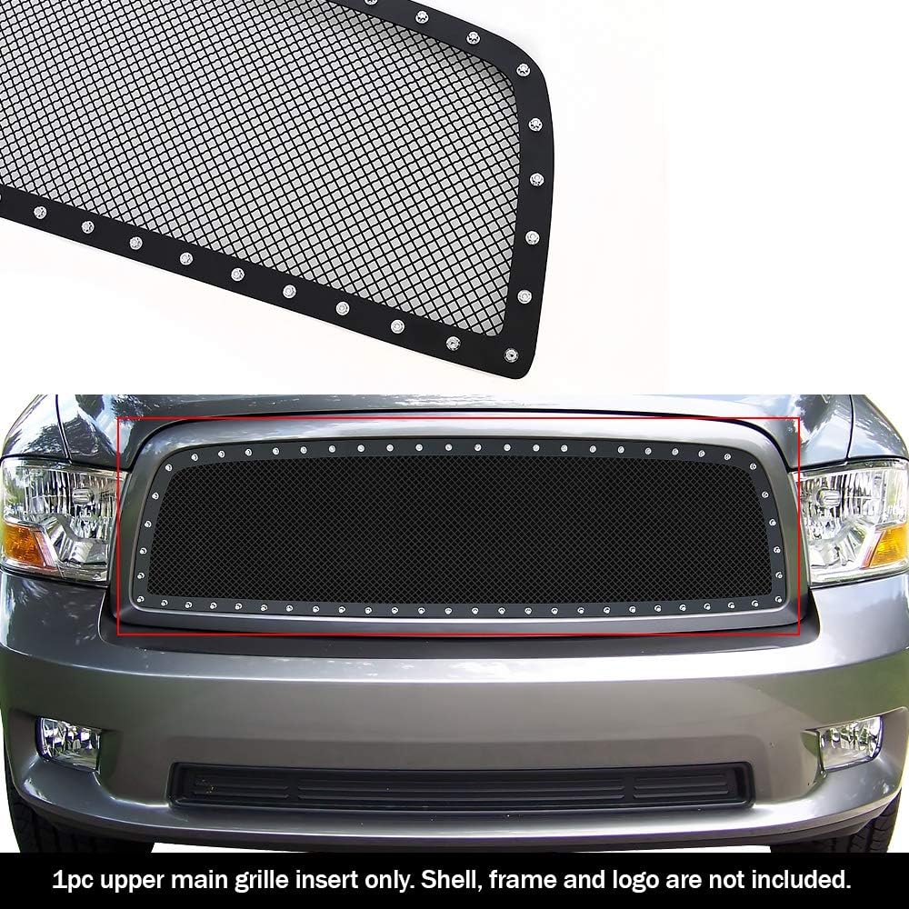 Amazon.com: APS Compatible with 2009-2012 Dodge Ram 1500 Upper Black ...