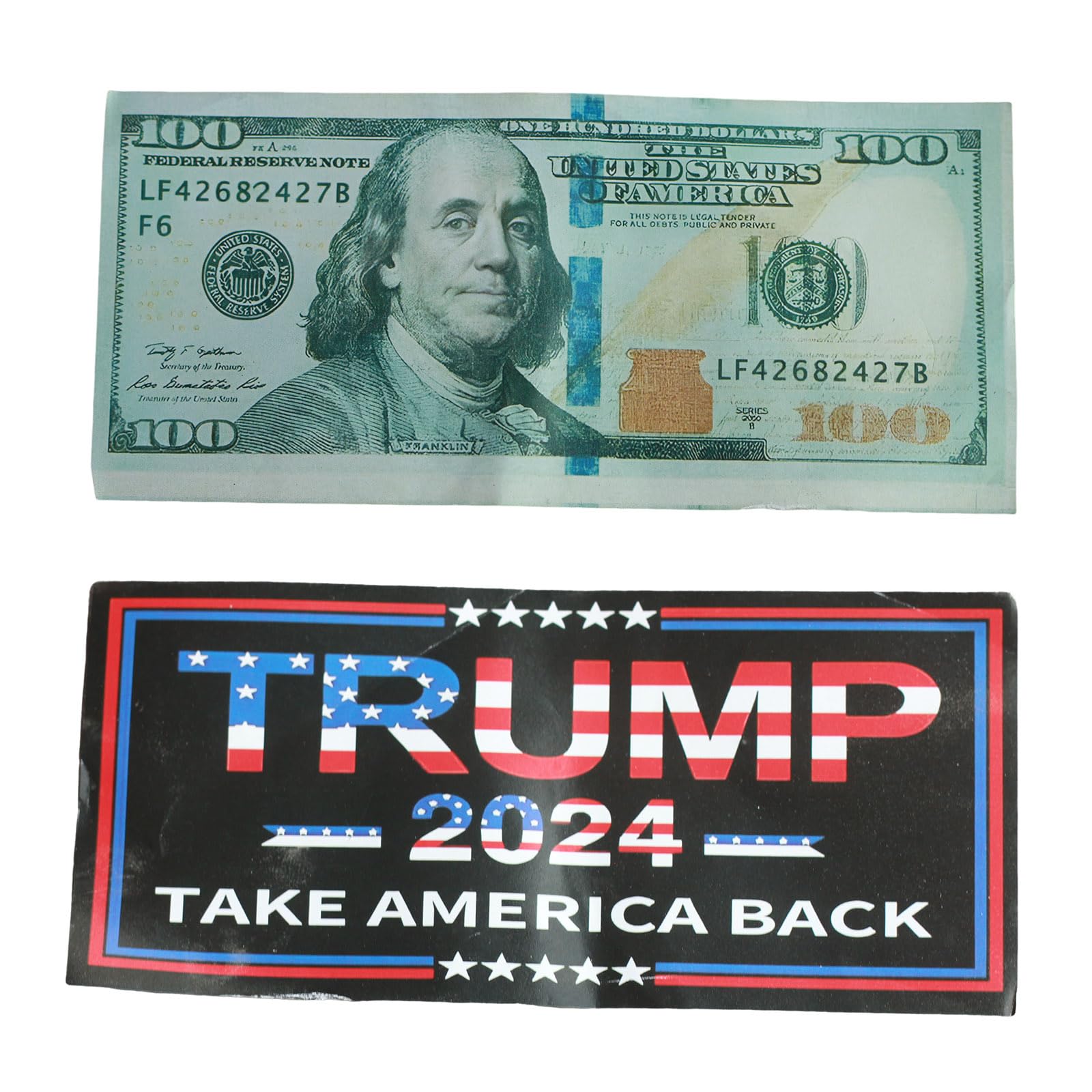 Vrogadso 100PCS Trump 100 Dollar Bills Prank 2024 Take America Back 100 ...