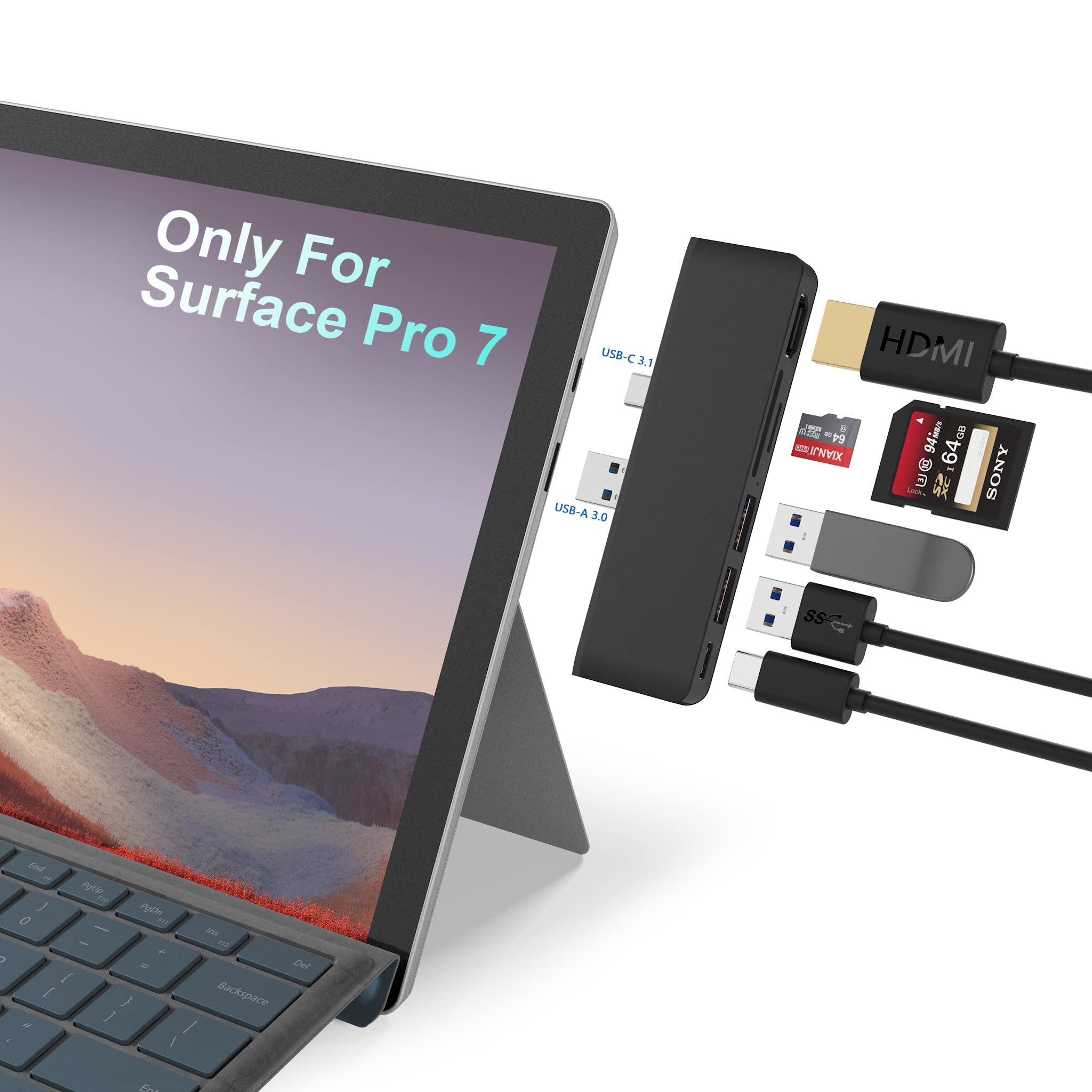 Mua Surface Pro 7 USB Hub Docking Station, Surface Pro 7 Accessories ...